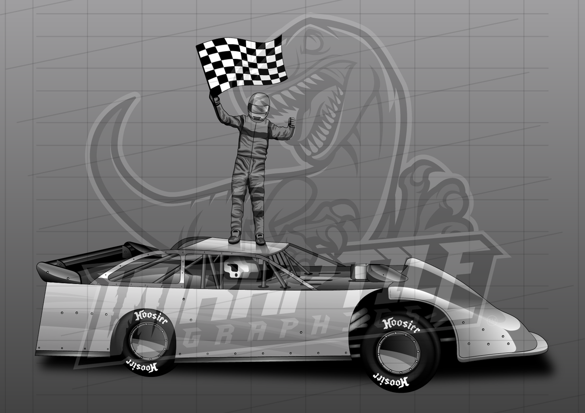 Dirt Late Model Illustration 7 – Wraptile Shop