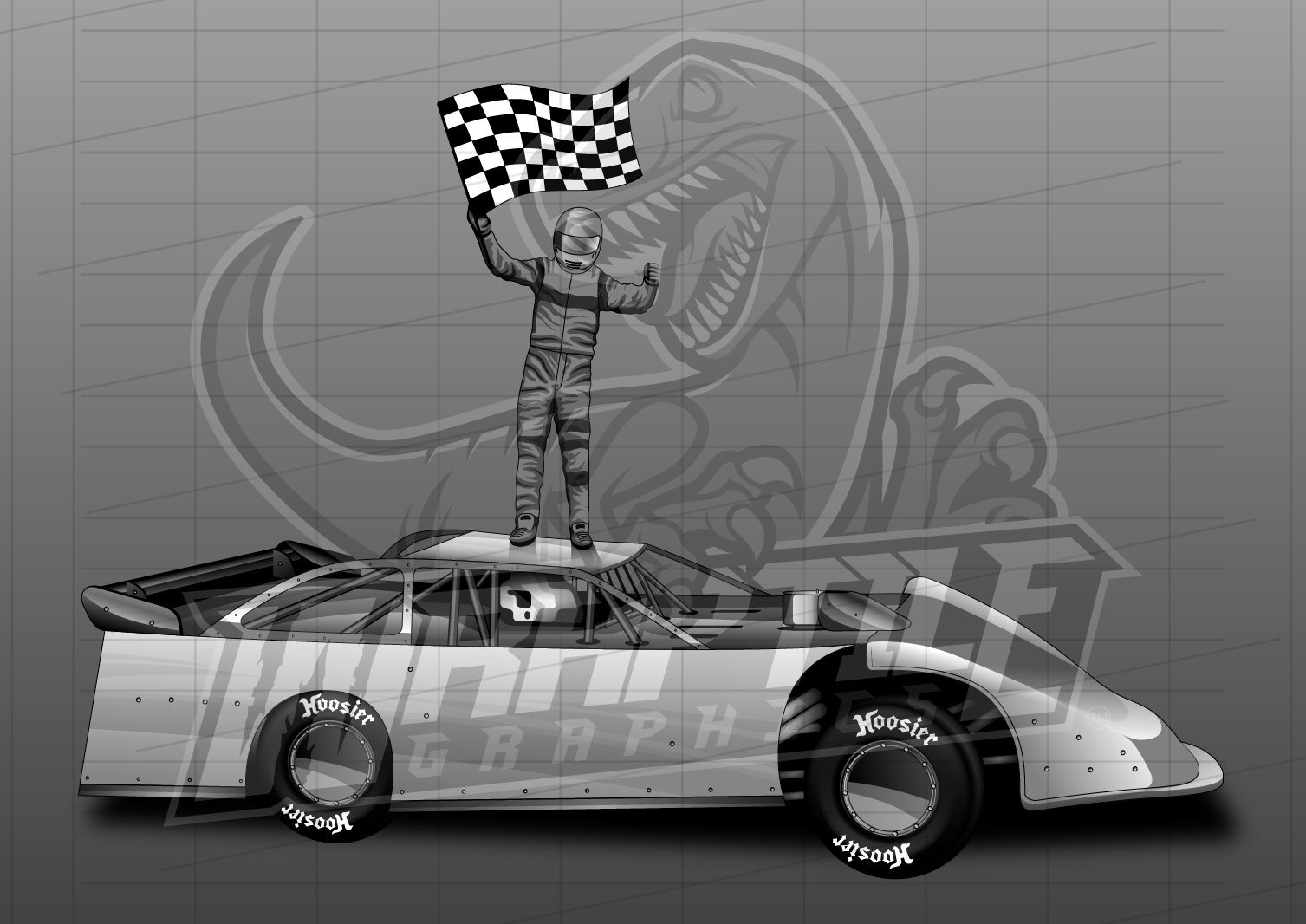 Dirt Late Model Illustration 7 – Wraptile Shop