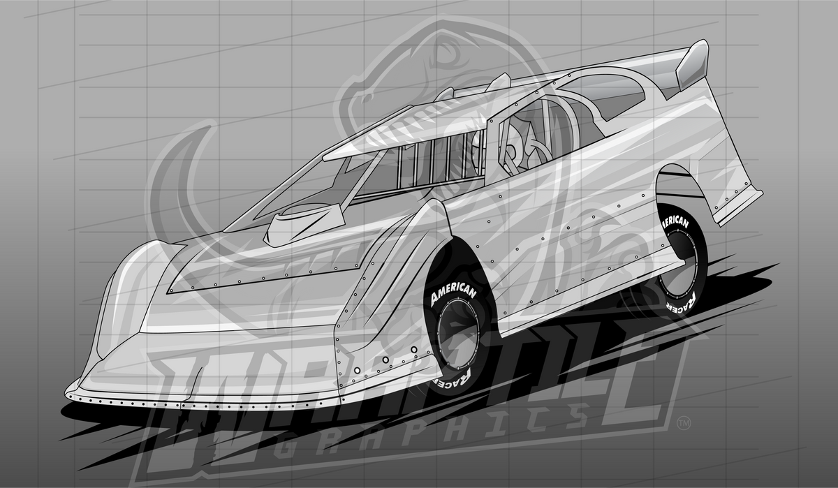 Dirt Late Model Illustration 6 – Wraptile Shop