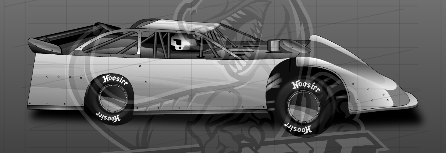 Dirt Late Model Illustration 7 – Wraptile Shop